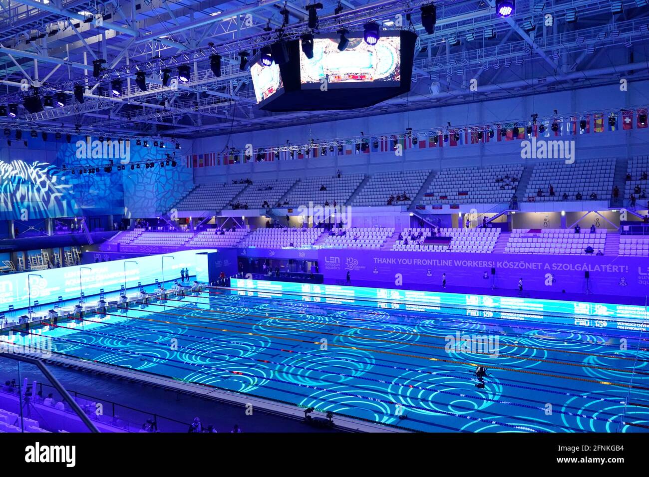 Overview of the swimming arena hi-res stock photography and images - Alamy