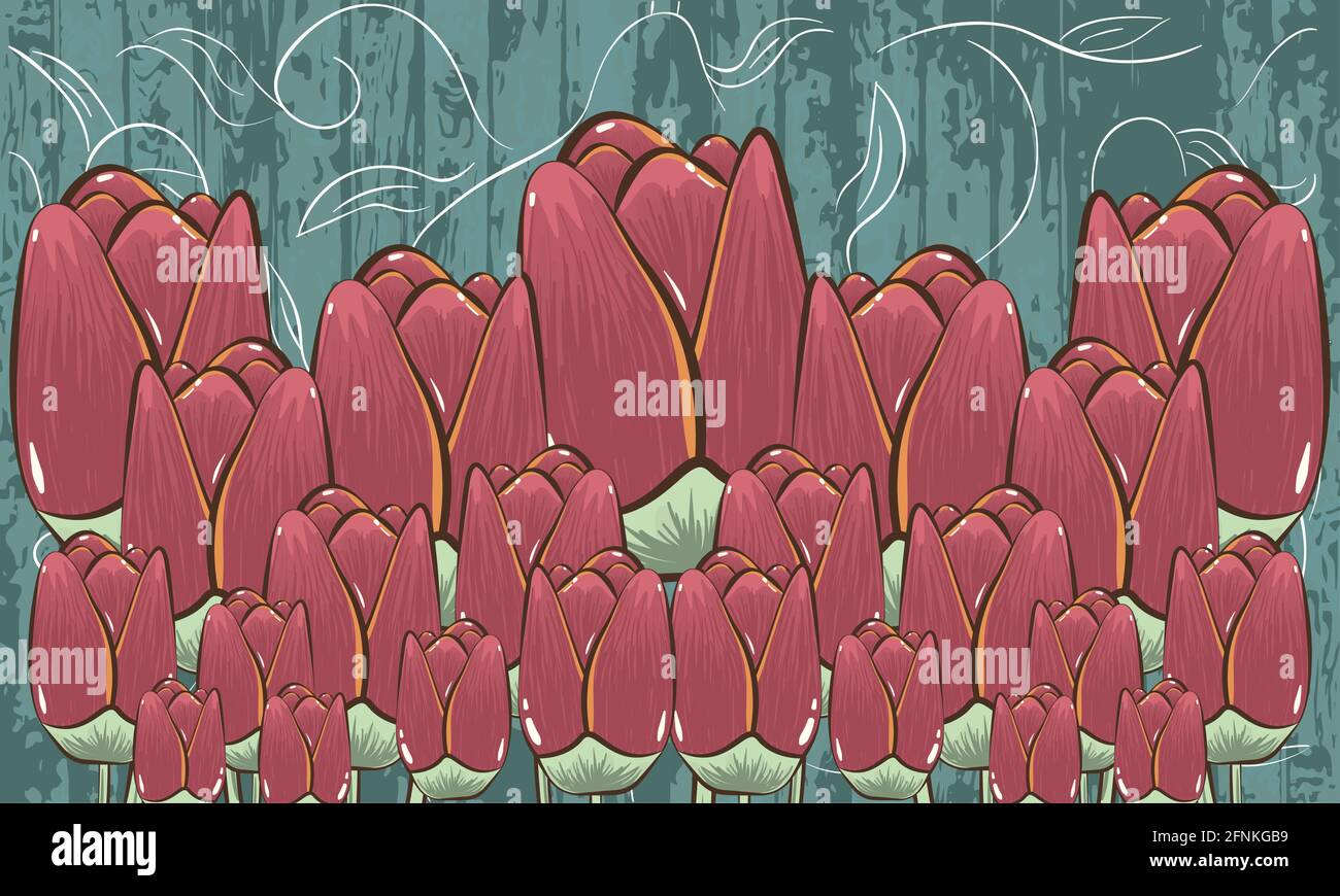 Sketch of group of rose flowers with leaves Stock Vector Image & Art ...