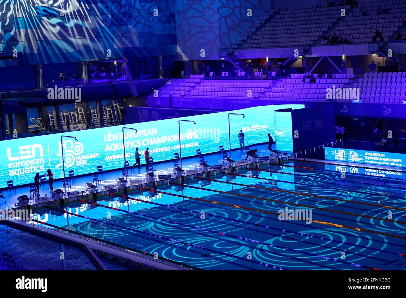 Overview of the swimming arena hi-res stock photography and images - Alamy