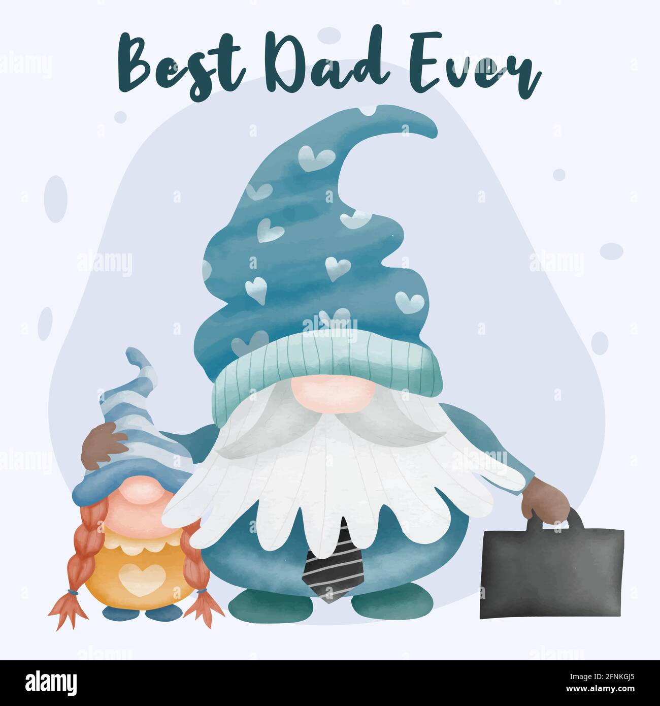 Watercolor gnomes father’s day Stock Vector Image & Art - Alamy