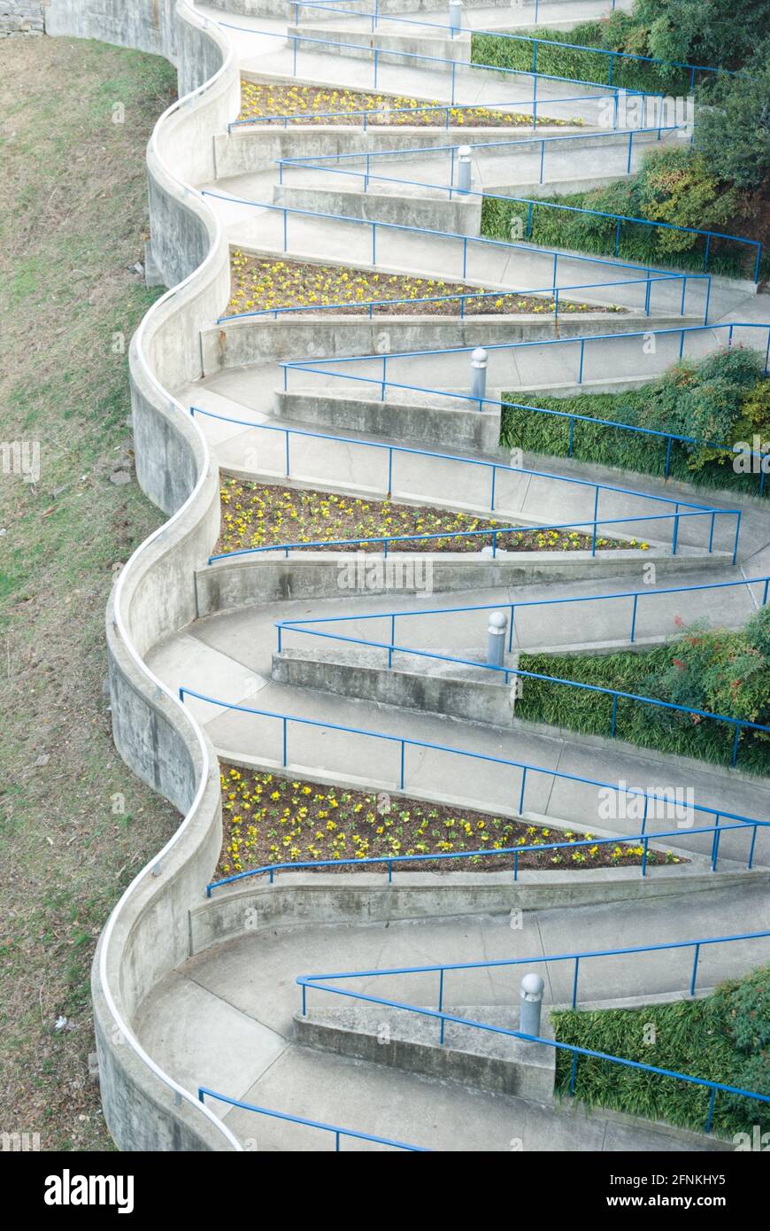 Pedestrian Ramp in Chattanooga, Tennessee Stock Photo - Alamy