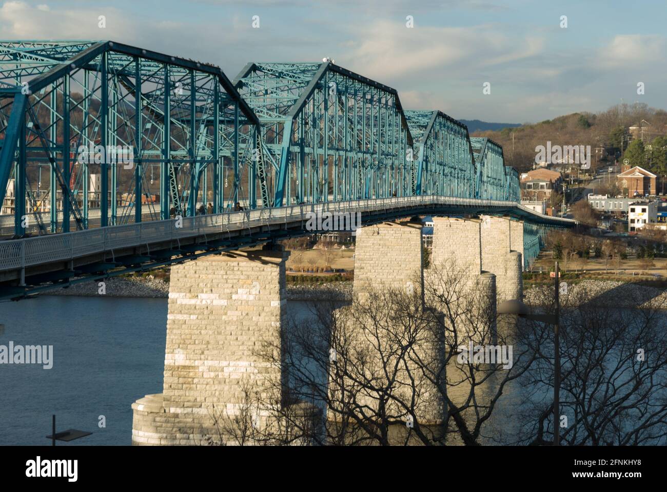 Pedestrian Bridge over the Tennessee River Stock Photo - Alamy