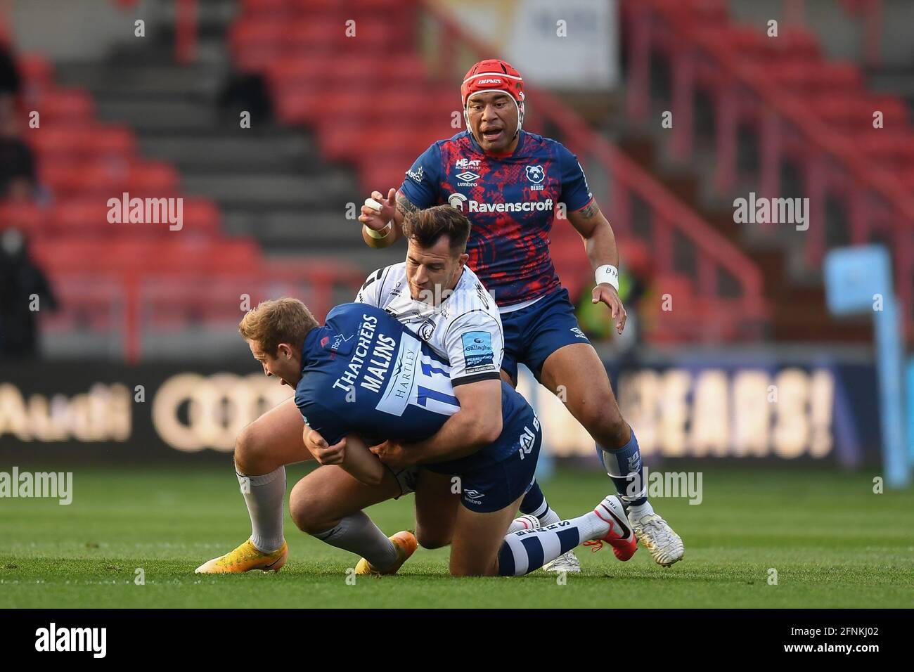 Max Malins of Bristol Bears in action during the game Stock Photo - Alamy