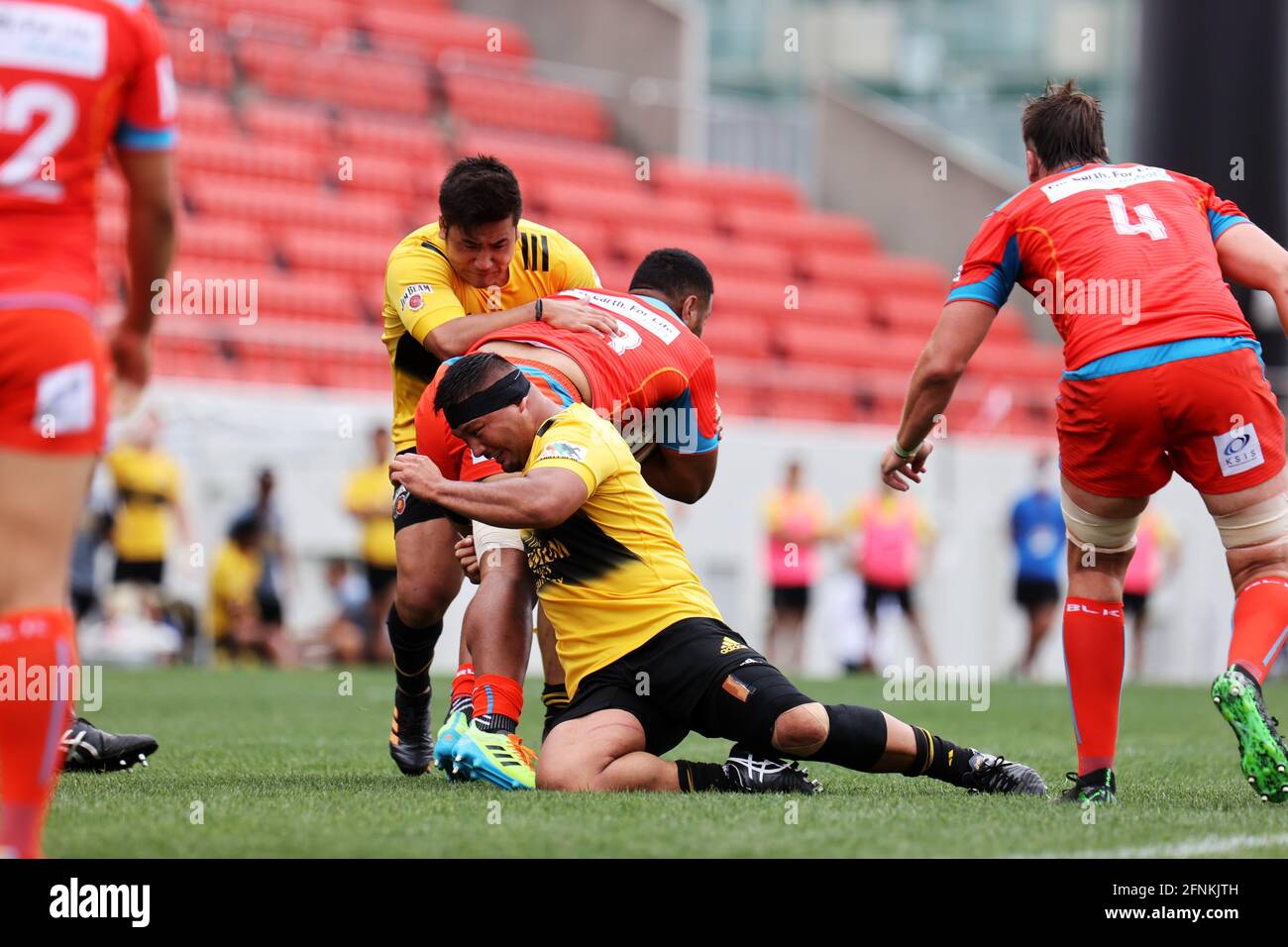 Hanazono Rugby Stadium, Higashi Osaka, Japan. 16th May, 2021. (T-B ...