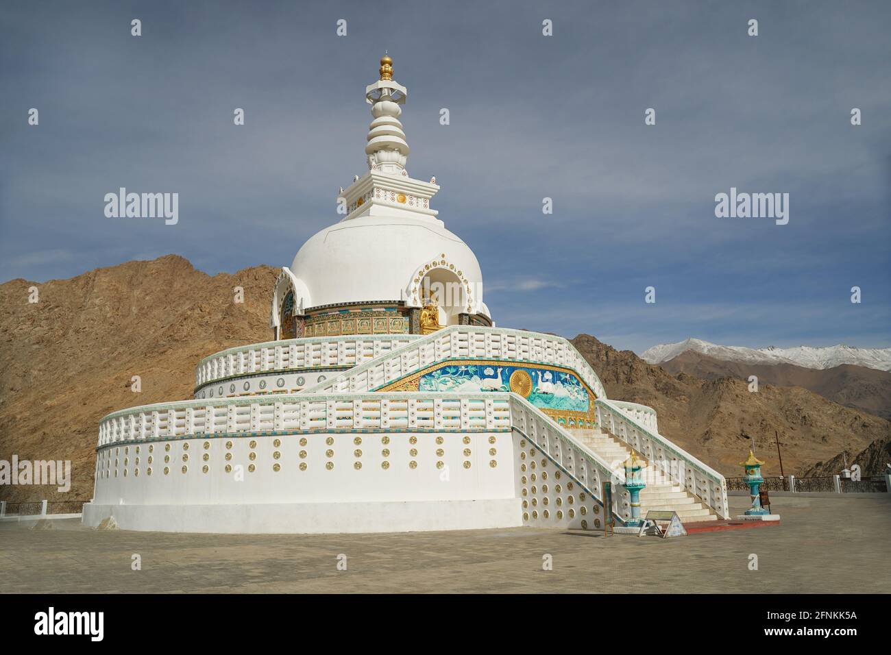 Buddha shanti stupa leh hi-res stock photography and images - Alamy