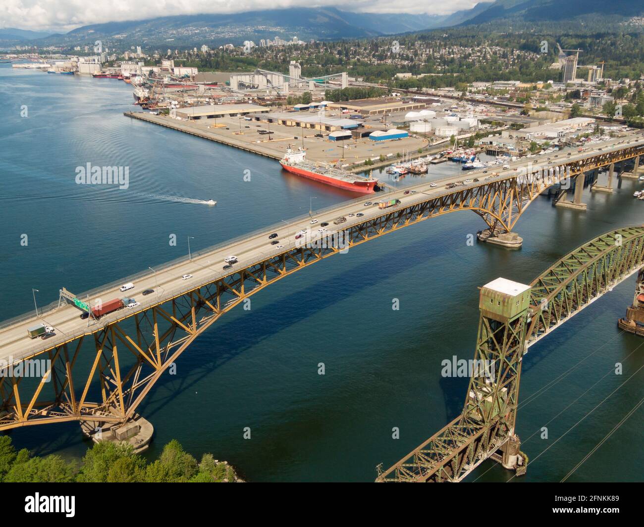 Industrial Site and Second Narrows Bridge Stock Photo - Alamy