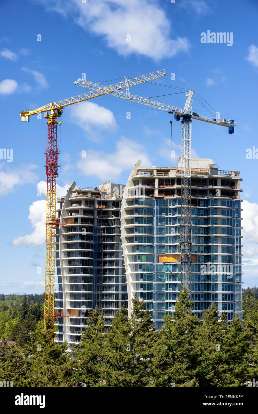 Construction Site of New Residential Building Development Stock Photo ...