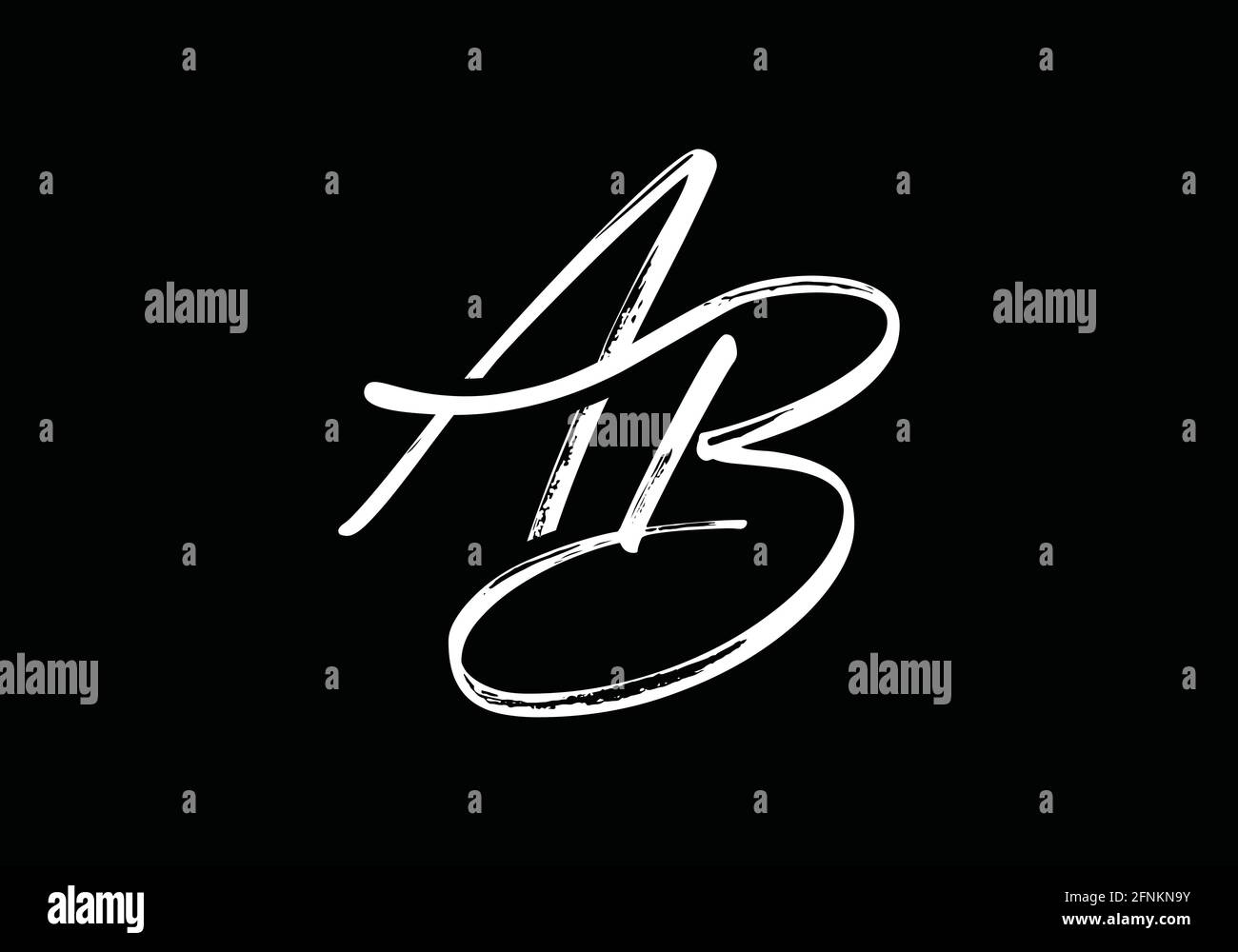 Ab logo design Black and White Stock Photos & Images - Alamy