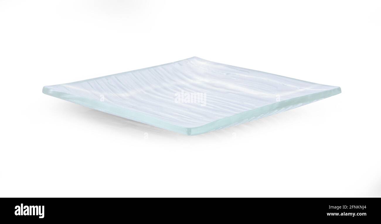 glass plate isolated on white background Stock Photo - Alamy