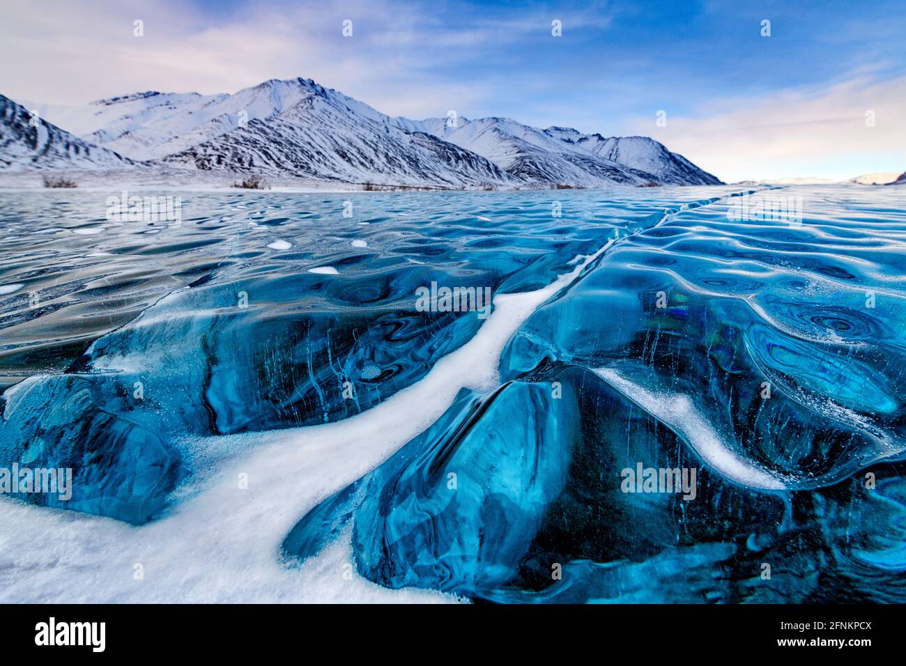 Frozen Atigun River, Brooks Range, Alaska Stock Photo - Alamy