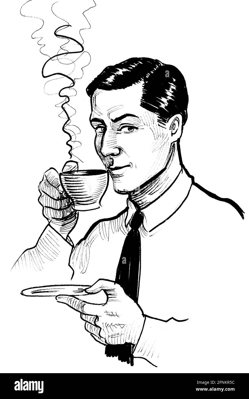 Coffee cup cartoon character hi-res stock photography and images - Alamy