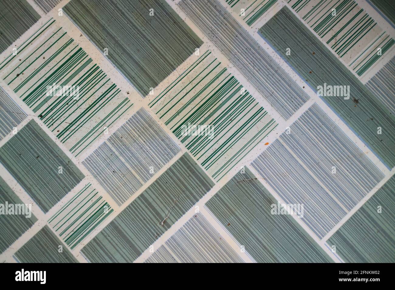 the barcode texture in green color photo Stock Photo - Alamy