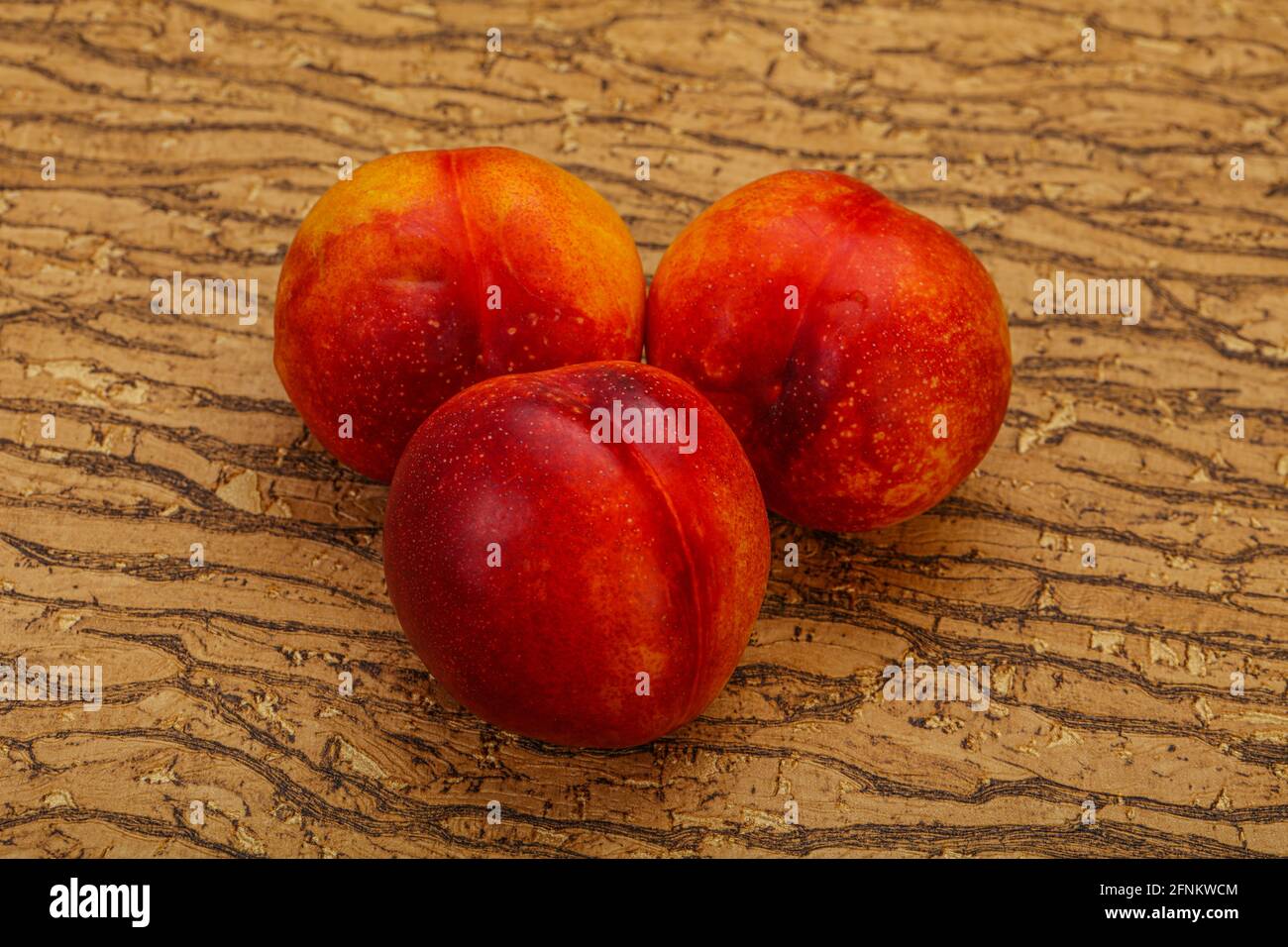 Ripe sweet tasty red Nectarine fruit Stock Photo - Alamy