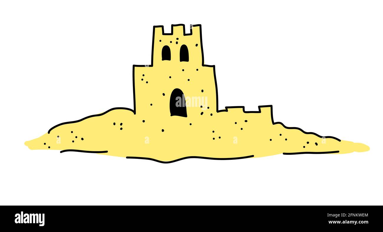 Cute Sand Castle Clipart