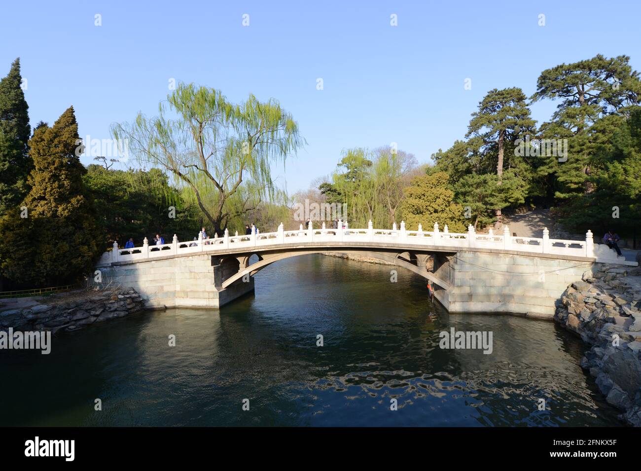 Beautiful bridges in Beijing's summer palace Stock Photo - Alamy