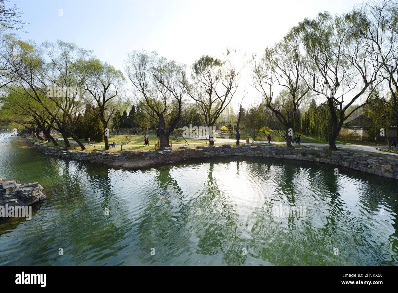 Beautiful lakes and gardens at the Sumer Palace in Beijing, China Stock ...