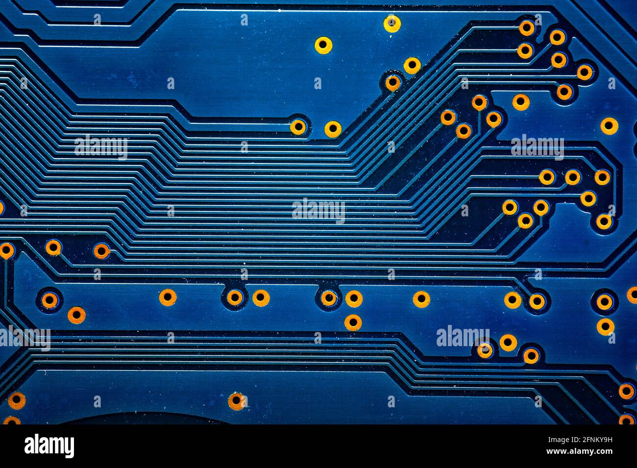 An enlarged fragment of metal conducting layer of the electronic ...