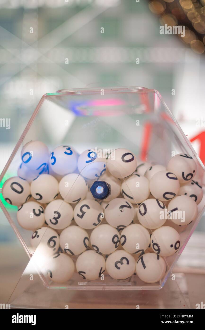 Lottery balls machine hi-res stock photography and images - Alamy