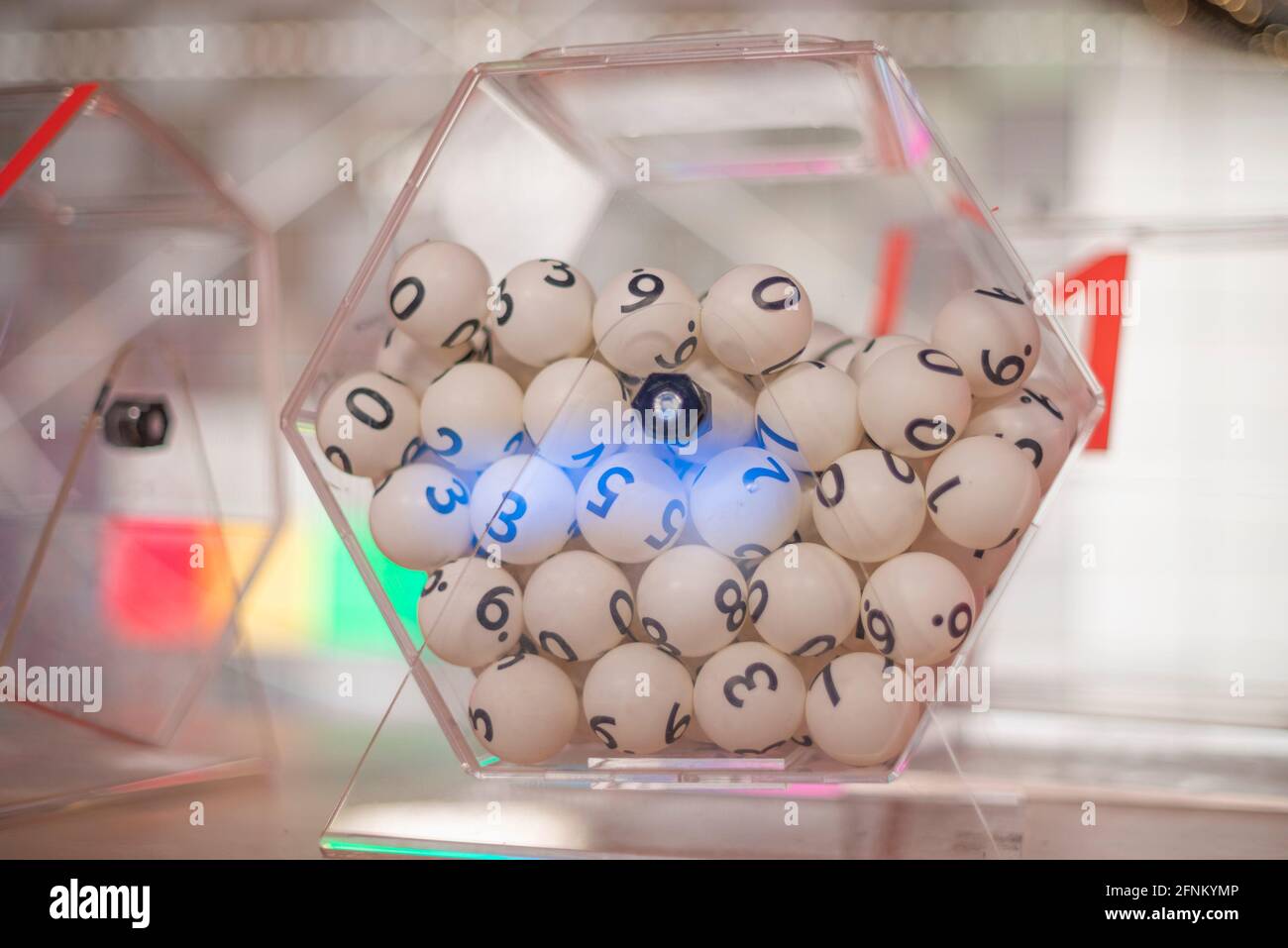Lottery balls machine hi-res stock photography and images - Alamy