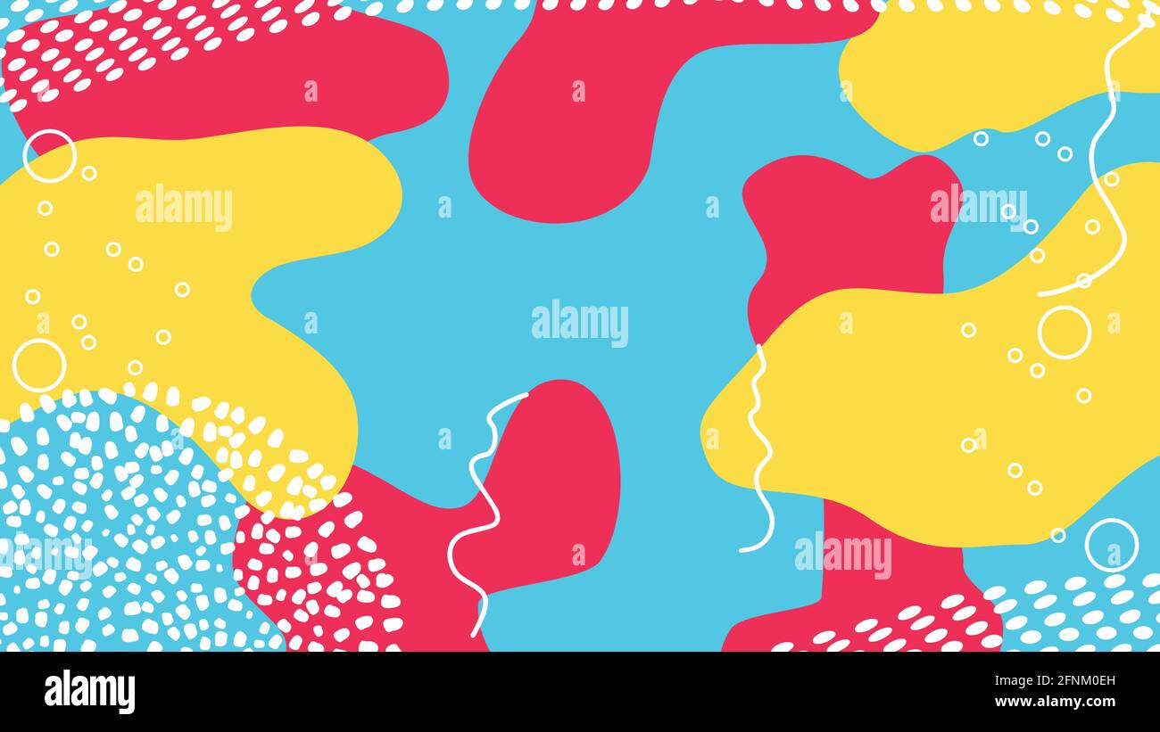 abstract background with bright color banner Stock Vector Image & Art ...