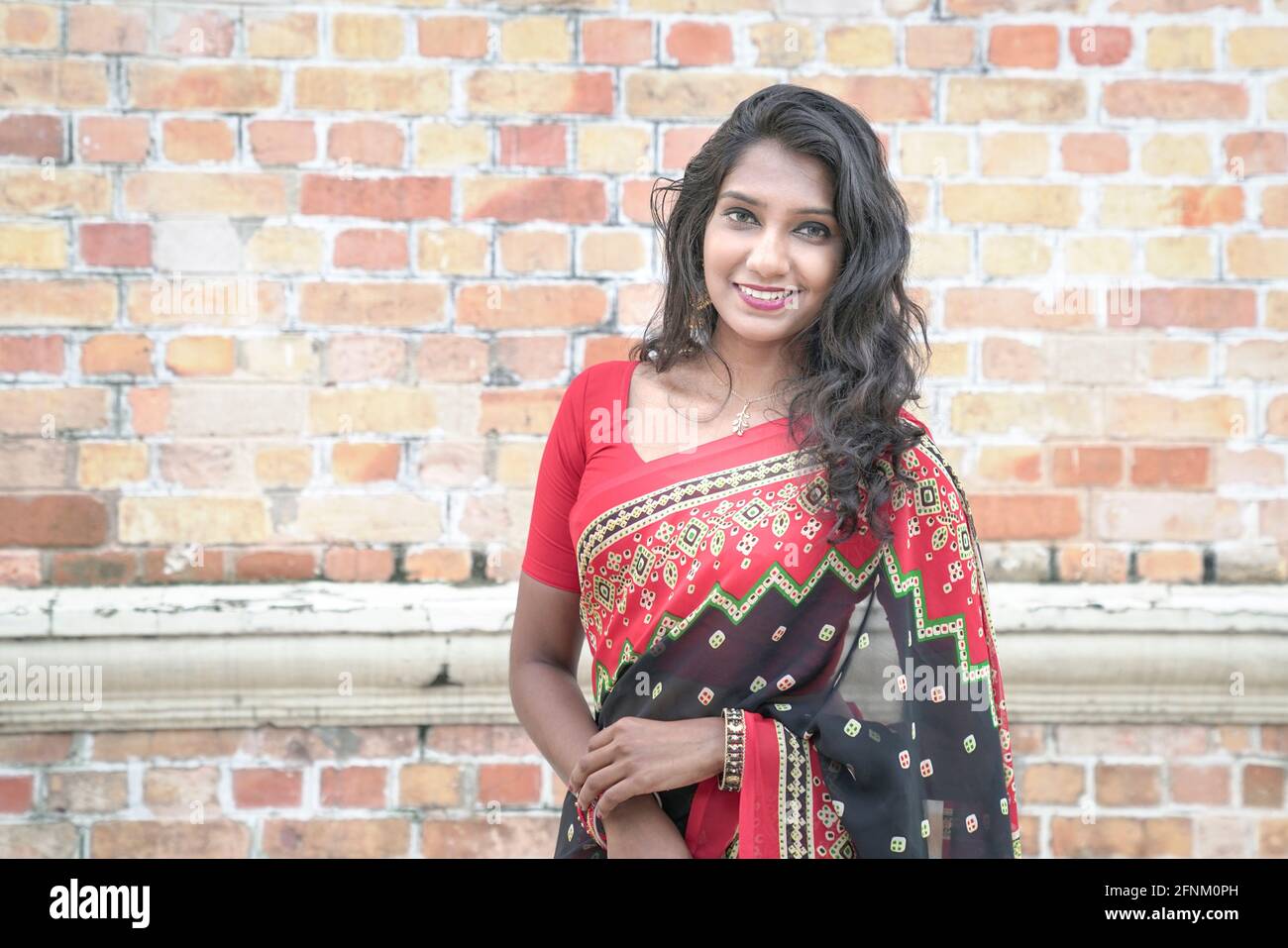 Saree model with background hi-res stock photography and images - Alamy