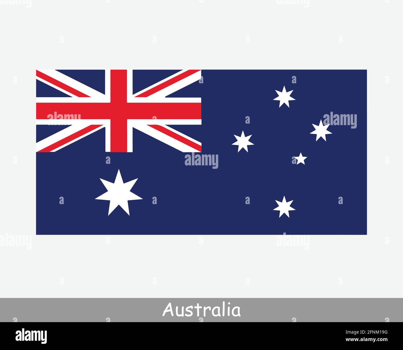 National Flag of Australia. Australian Country Flag. Commonwealth of ...