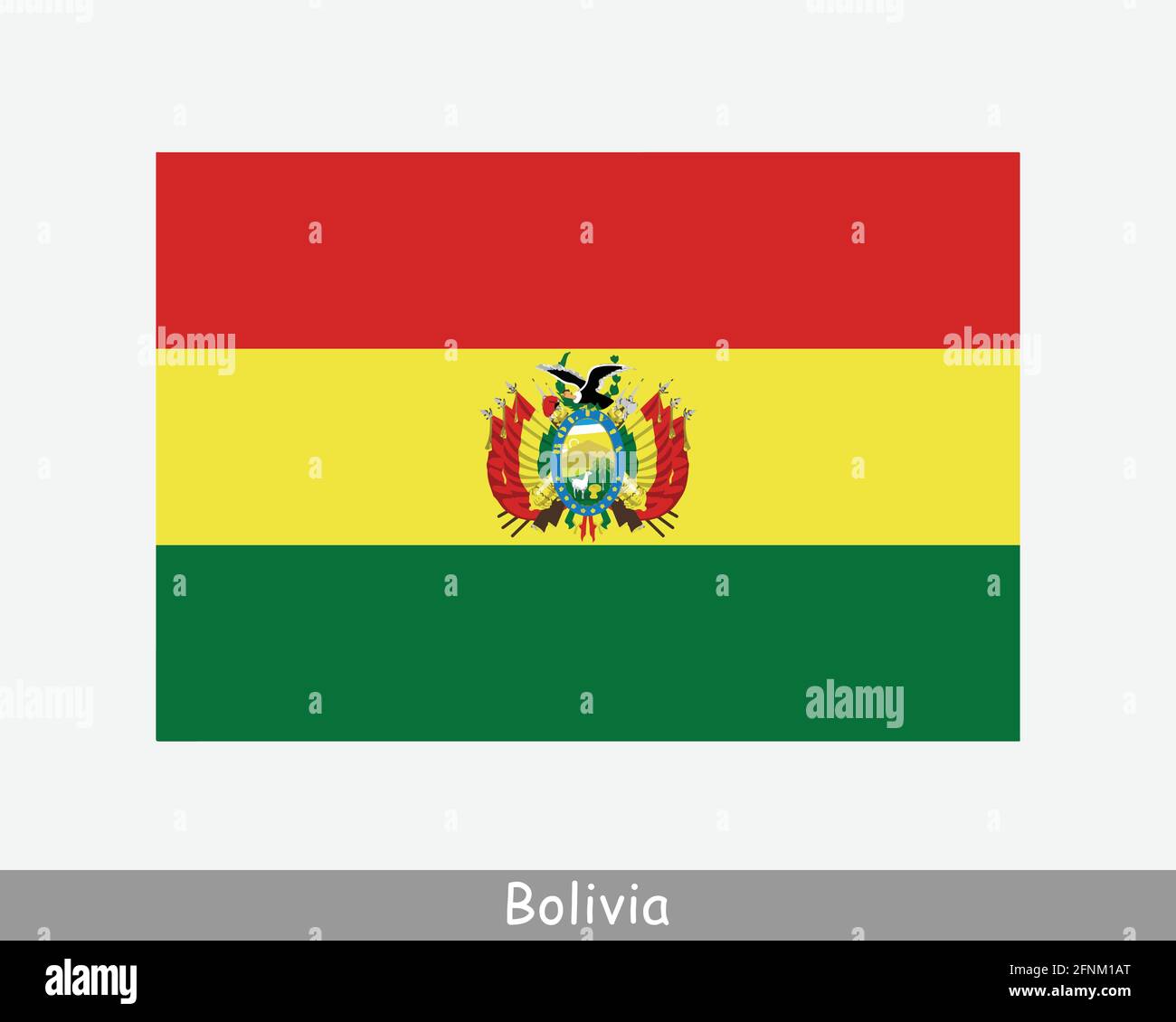 Bolivia national flag coat arms Stock Vector Images - Alamy