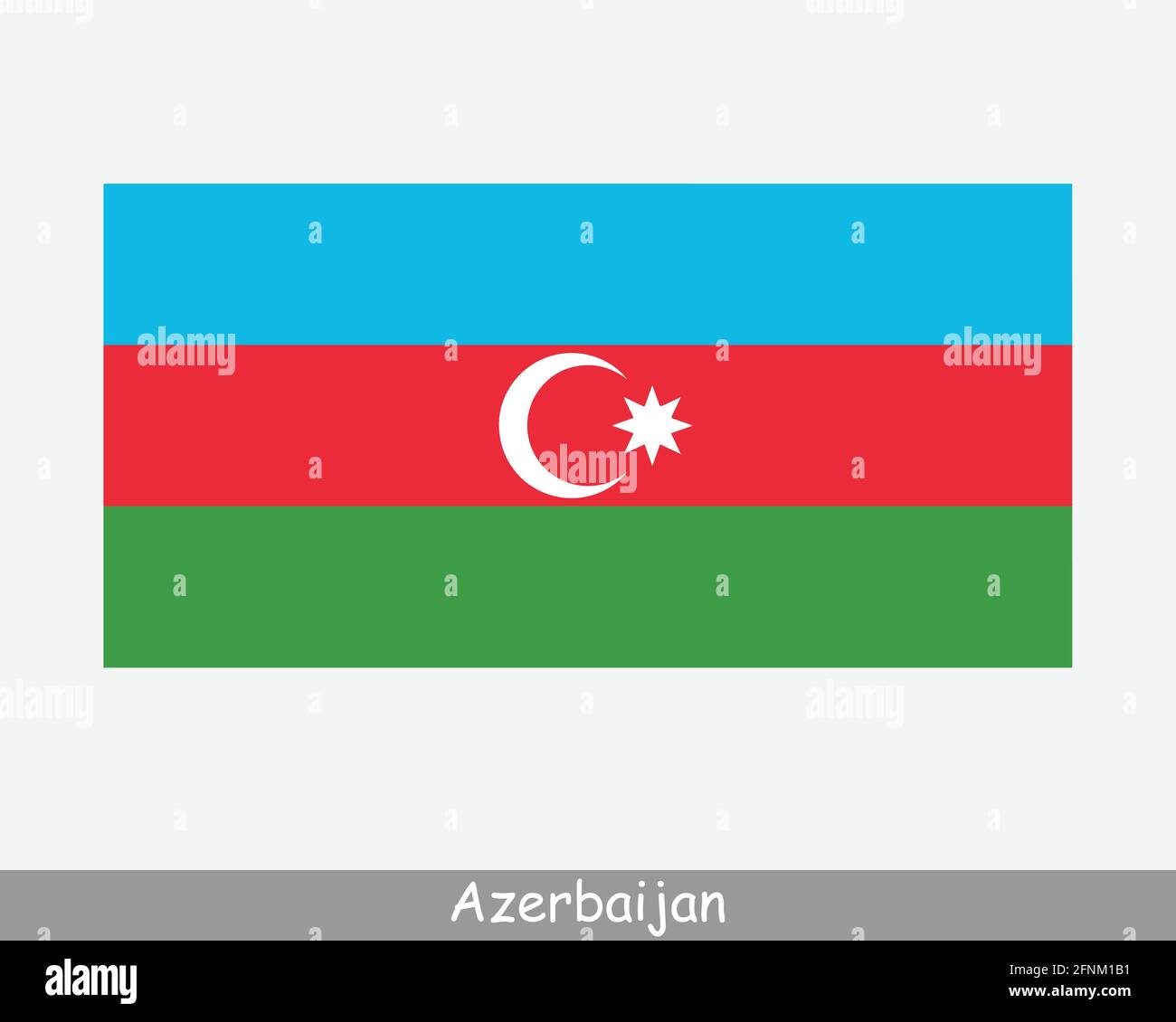 National Flag of Azerbaijan. Azerbaijani Country Flag. Republic of ...