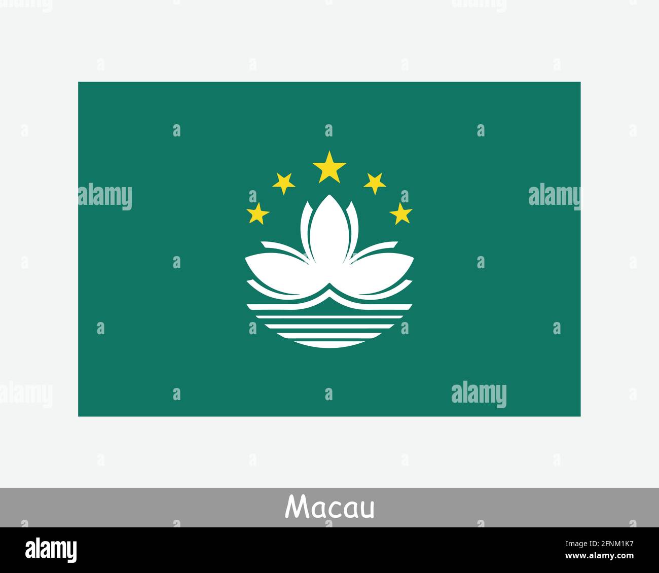 National Flag of Macau. Macao Country Flag Detailed Banner. EPS Vector ...