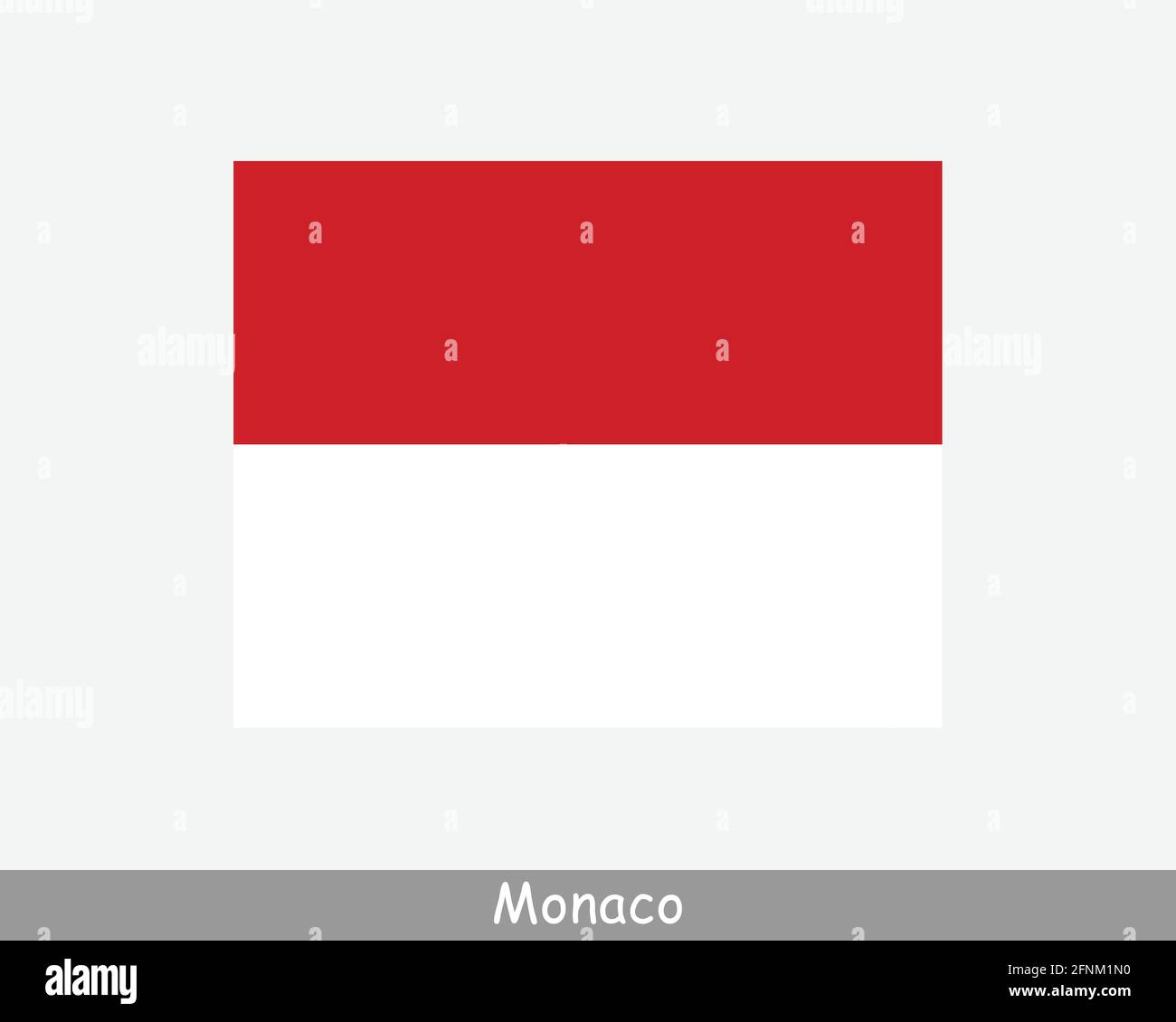 National Flag of Monaco. Monacan Country Flag. Principality of Monaco ...