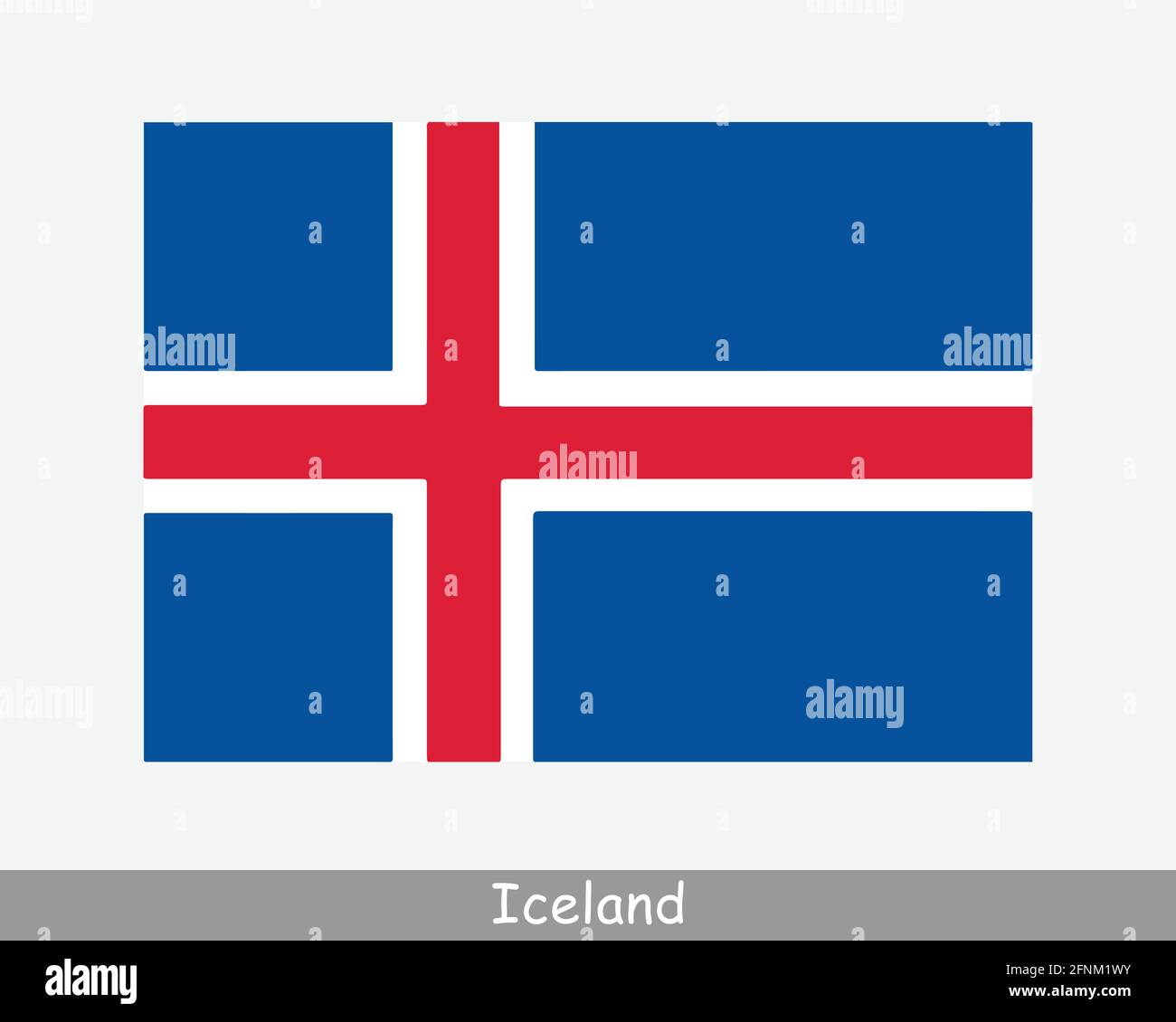 National Flag of Iceland. Icelandic Country Flag Detailed Banner. EPS ...