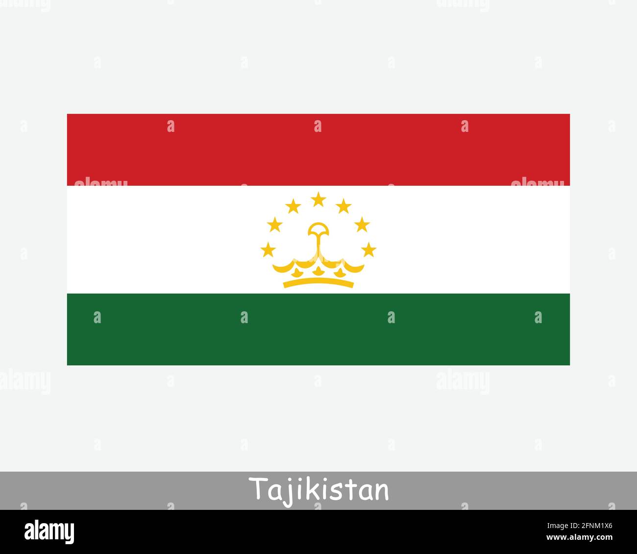 National Flag of Tajikistan. Tajikistani Country Flag. Republic of ...