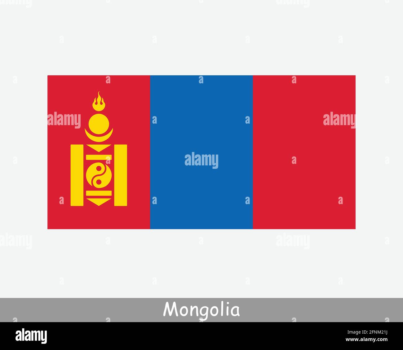 National Flag of Mongolia. Mongolian Country Flag. Mongol Detailed ...