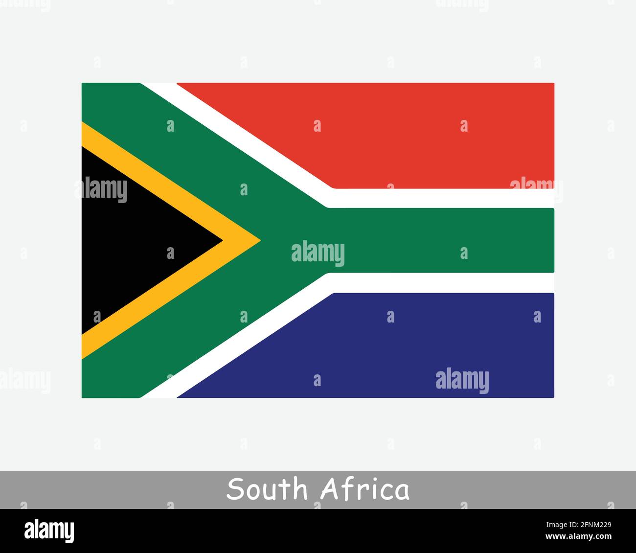 National Flag of South Africa. South African Country Flag. Republic of ...