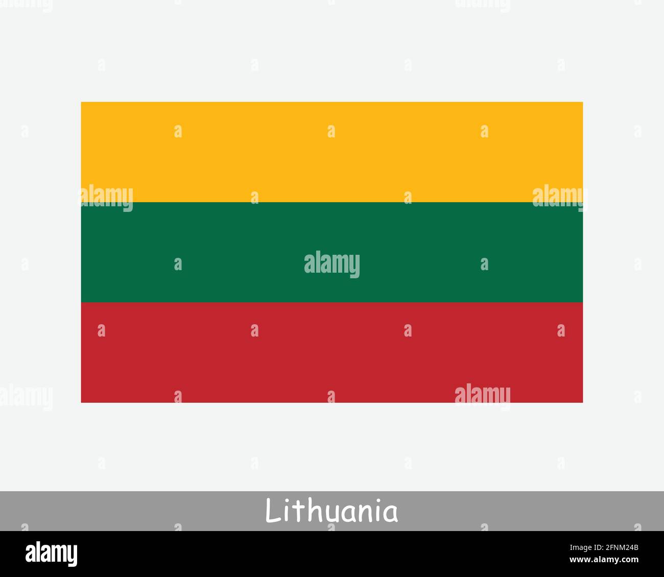 National Flag of Lithuania. Lithuanian Country Flag. Republic of ...