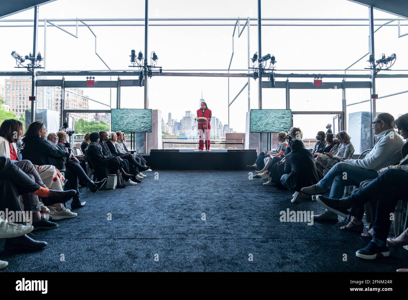 George Stonefish of American Indian Community House speaks during David ...