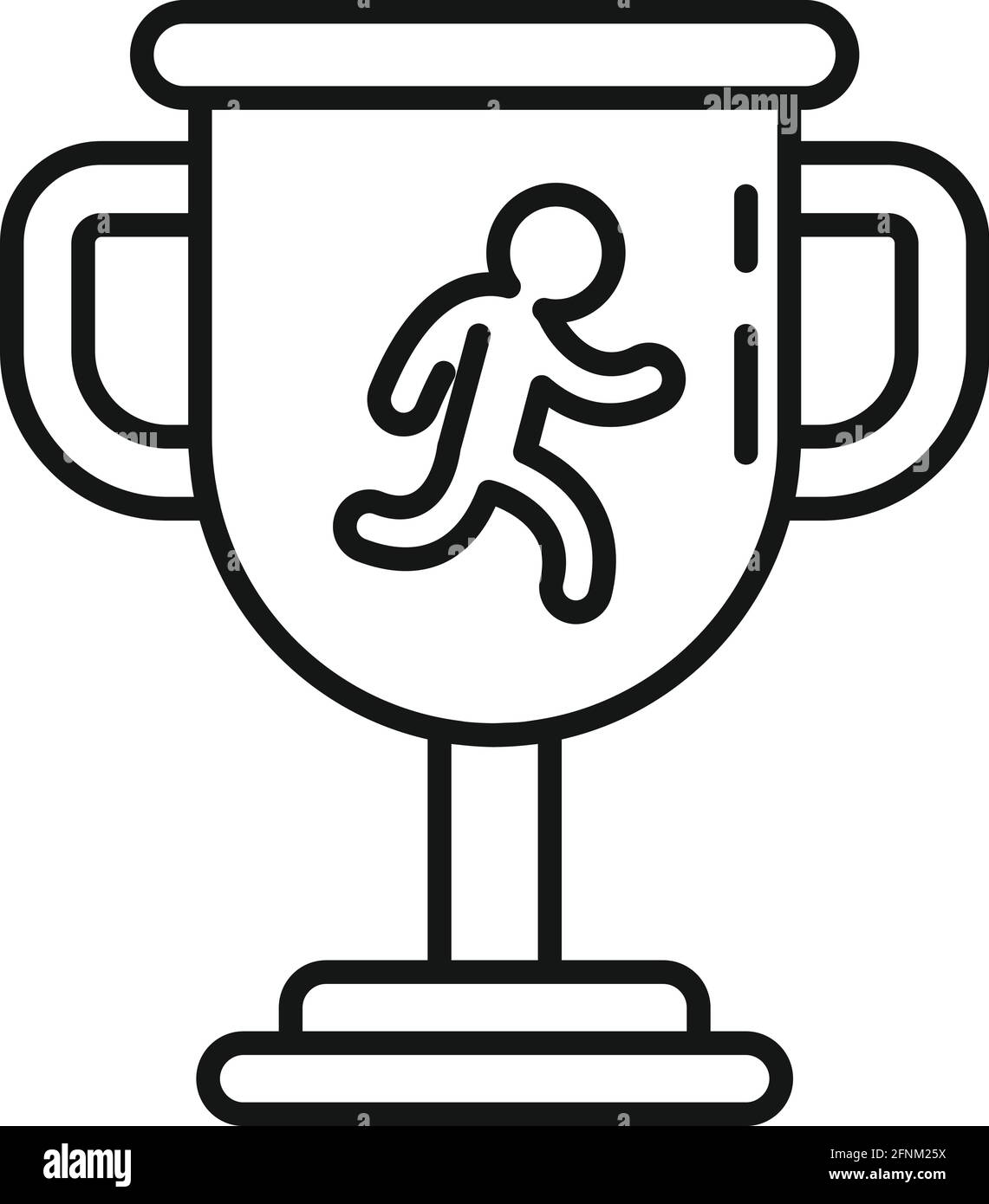 Female marathon winner running Black and White Stock Photos & Images ...