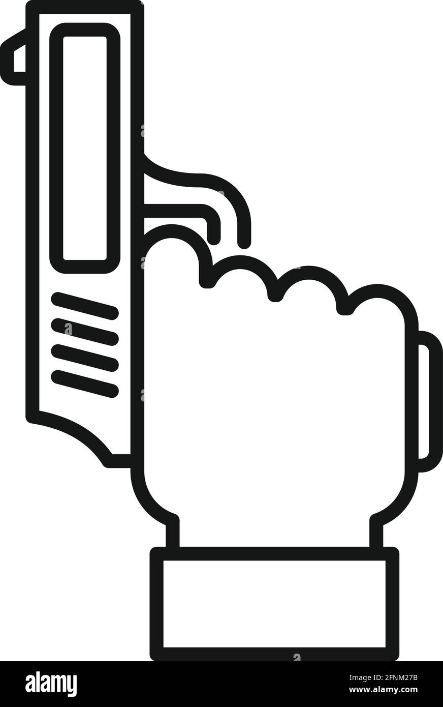 Starting gun icon Stock Vector Images - Alamy