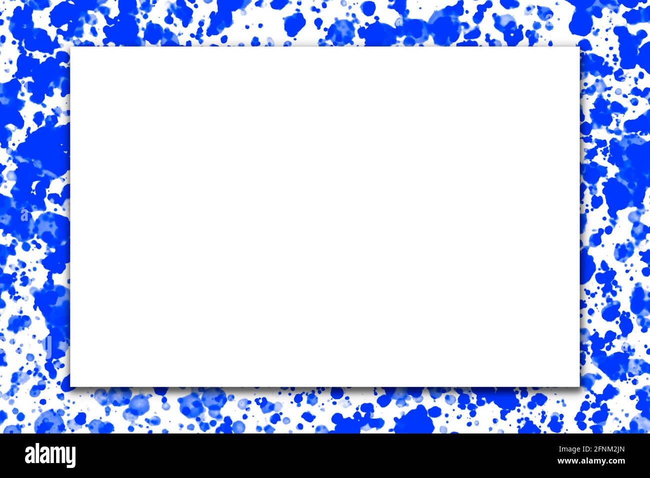 Color blue frame with a white background for text. Illustration for ...