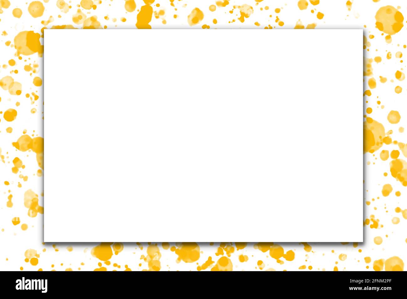 Color orange frame with a white background for text. Illustration for ...