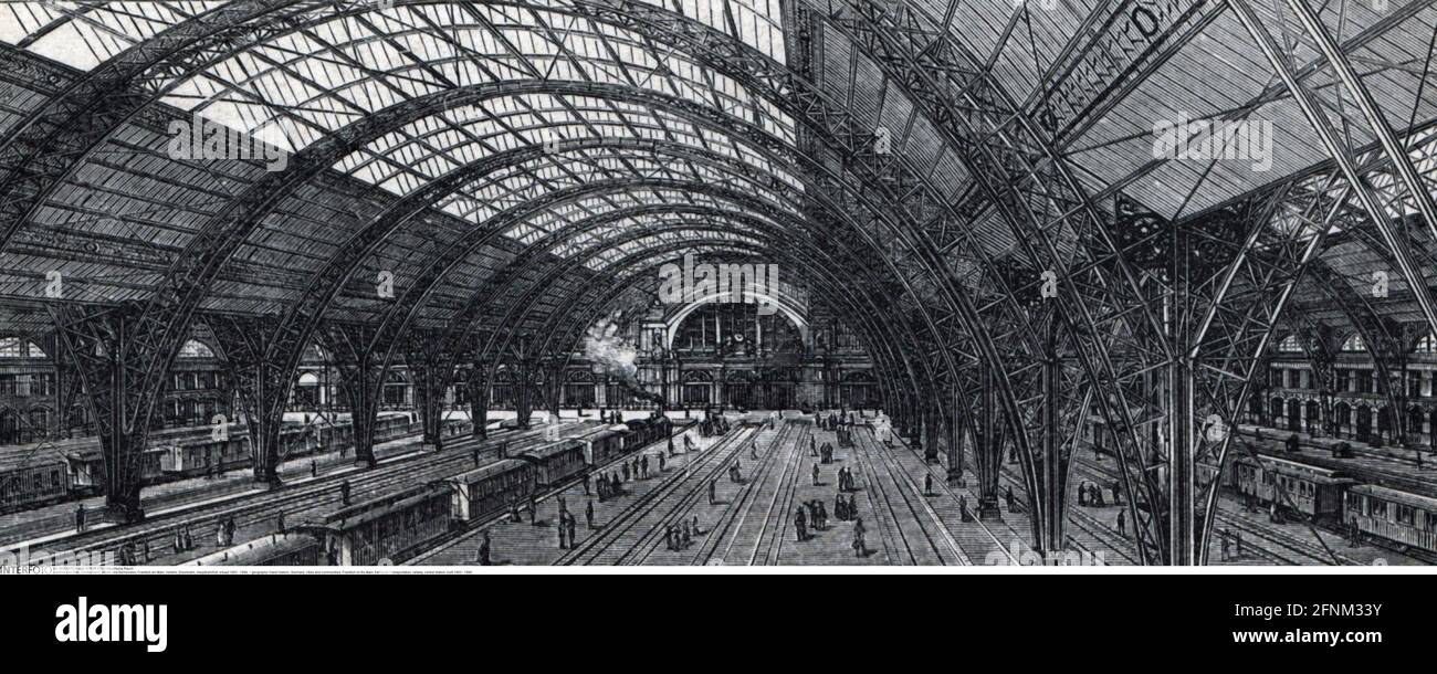 1880s railroad station hi-res stock photography and images - Alamy