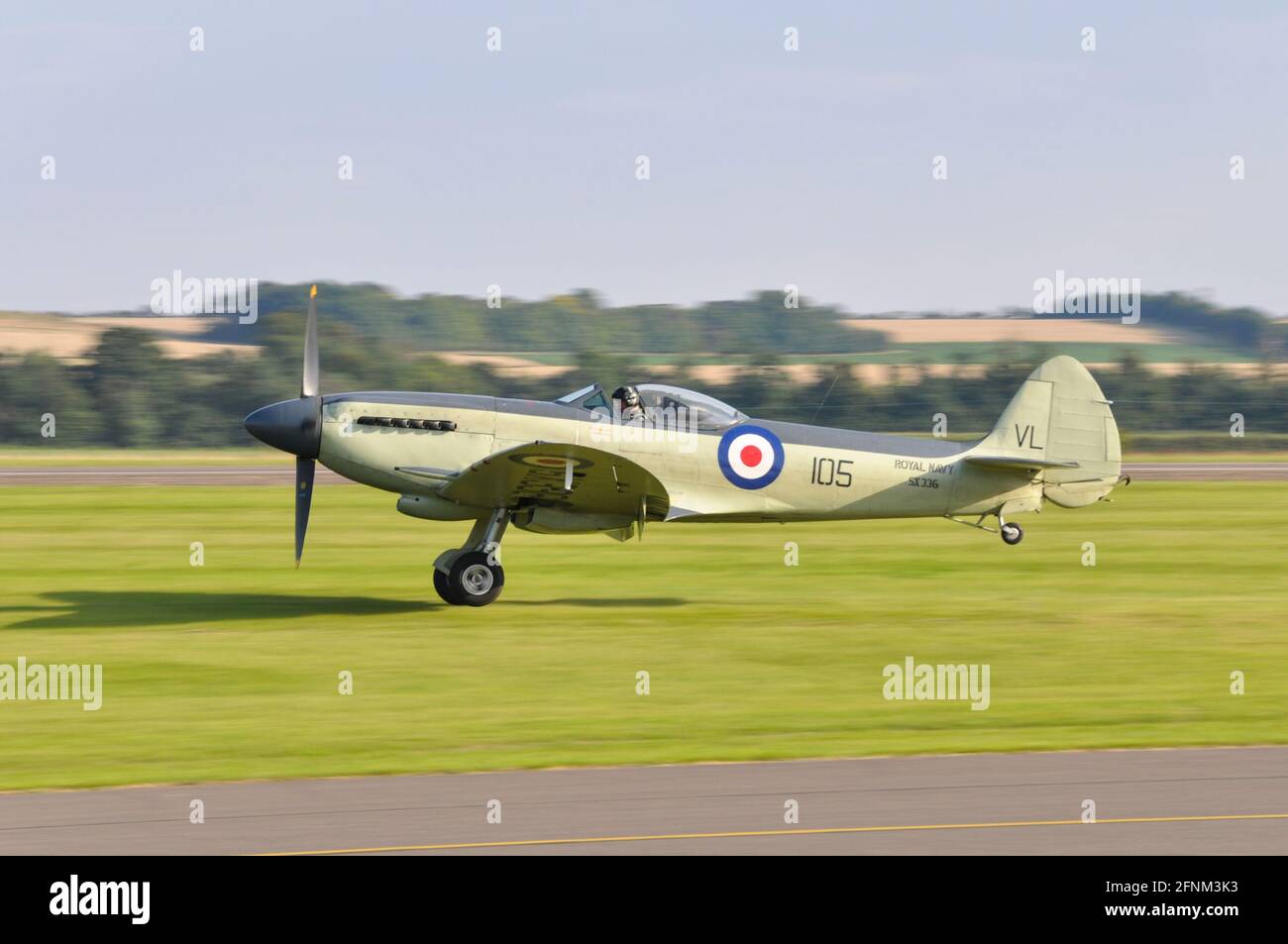 Supermarine Seafire fighter plane, naval version of the Spitfire ...