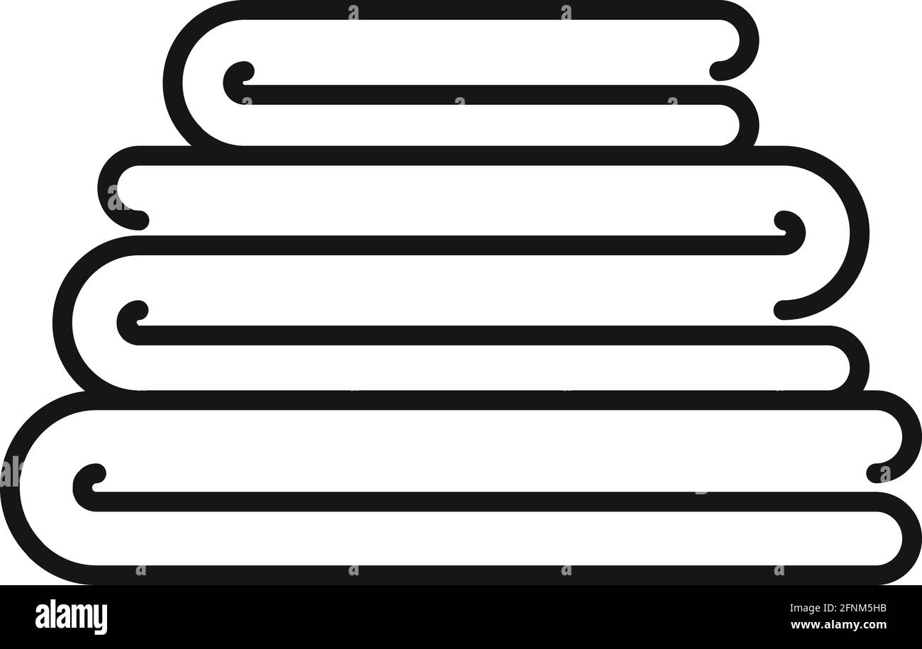 Clean clothes stack icon, outline style Stock Vector Image & Art - Alamy