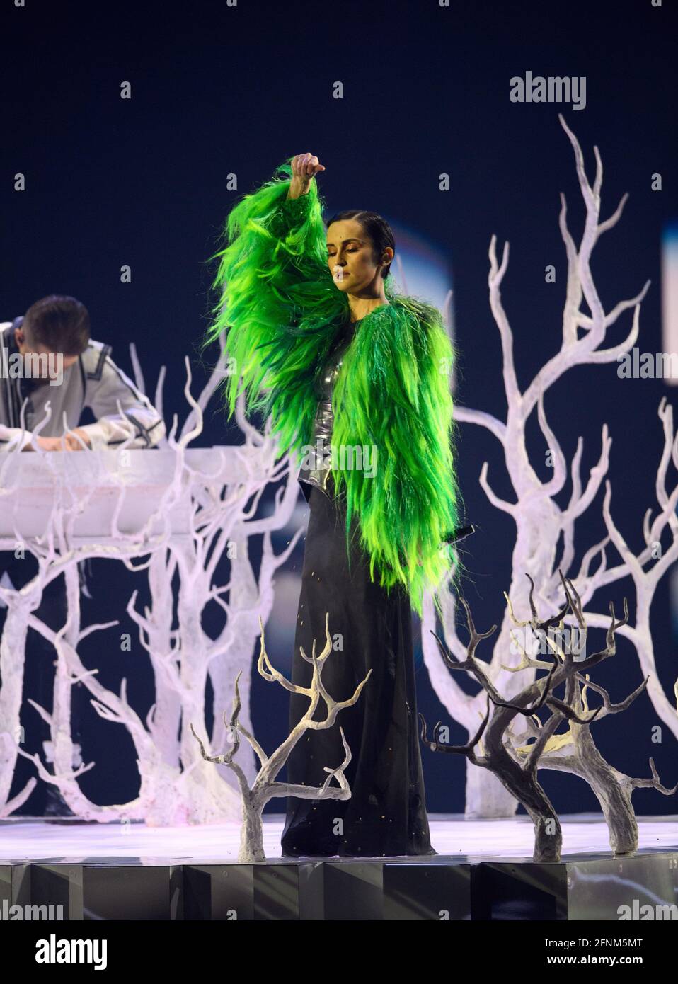 Rotterdam, Netherlands. 17th May, 2021. Singer Katerina Pavlenko with ...