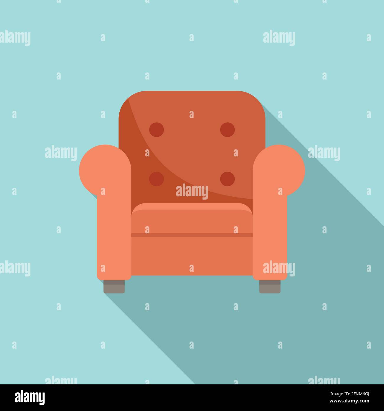 Upholstered armchair sofa in Stock Vector Images - Alamy