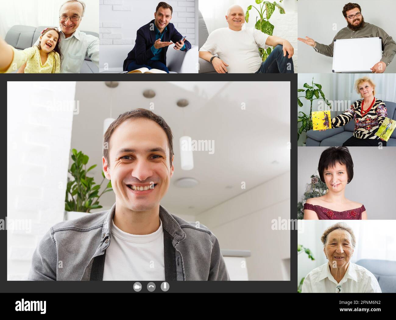 Headshot portraits of diverse smiling people Stock Photo - Alamy