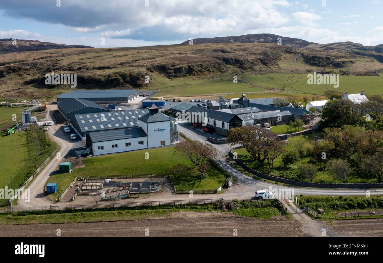View of Kilchoman Farm Distillery, Rockside Farm, Islay, Inner Hebrides ...