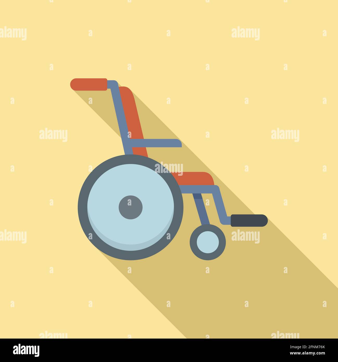 Retirement wheelchair icon, flat style Stock Vector Image & Art - Alamy