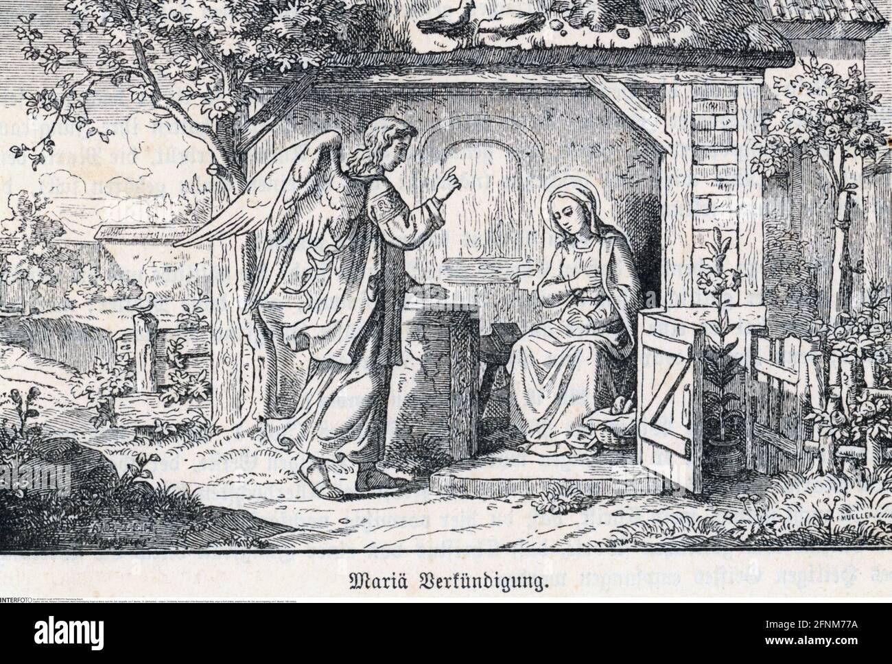 Mary and the angel gabriel hi-res stock photography and images - Alamy