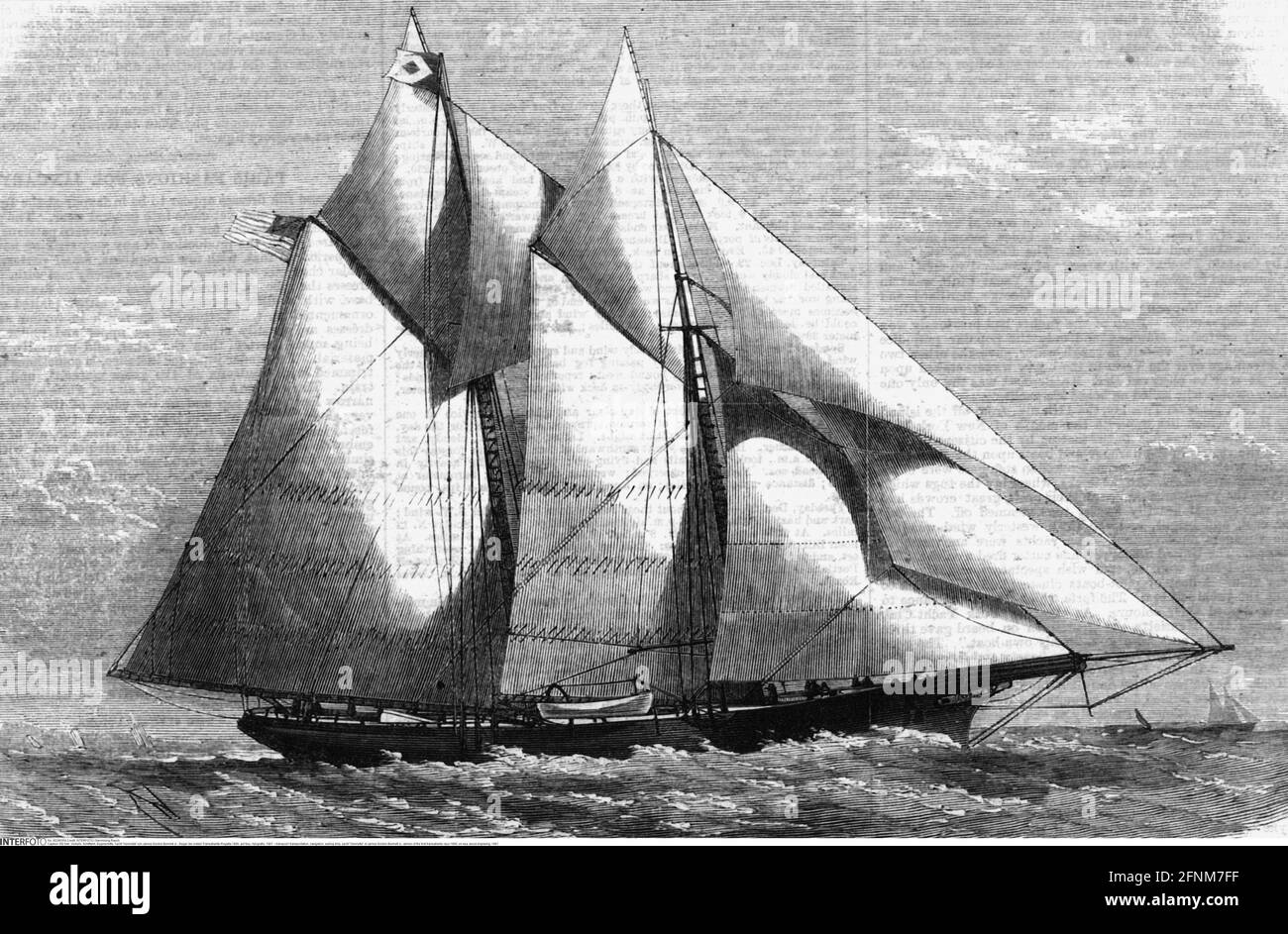 transport / transportation, navigation, sailing ship, yacht "Henrietta ...